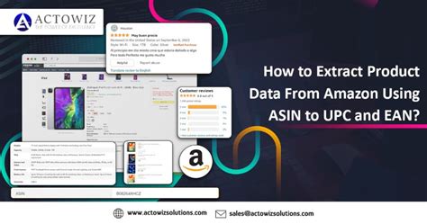 How To Extract Product Data From Amazon Using Asin To Upc And Ean