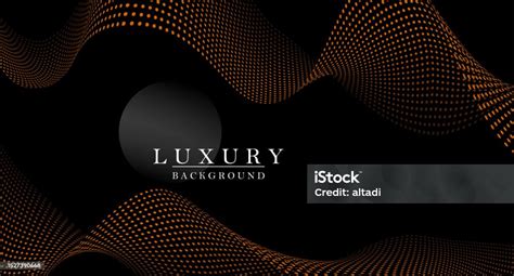 검은색 배경에 그라데이션이 있는 갈색의 분리된 최소 부드러운 물결 패턴 1위에 대한 스톡 벡터 아트 및 기타 이미지 1위 갈색 경외감 Istock