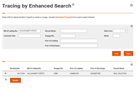 User Guide Enhanced Tracing Hapag Lloyd