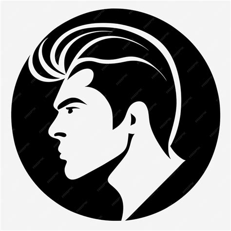 Logotipo Do Folículo Piloso Masculino Elegância Simples Sem Ilustração