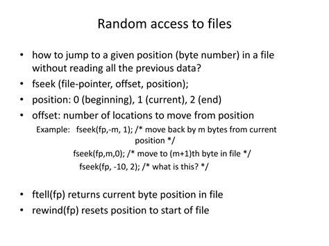 C Programming Chapter 5 File Handling Cppt