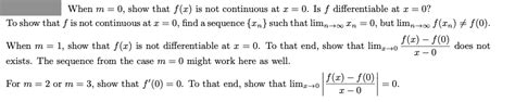 Solved Determine Whether The Function F X Xmsinx If X Is Chegg
