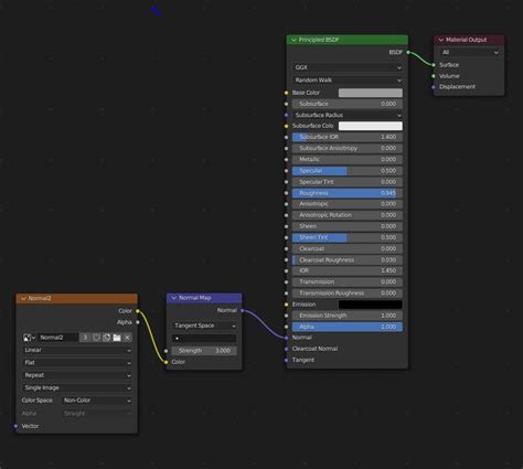 Why Isn T This Normal Map Showing Up In Render Or On The Mesh Materials And Textures