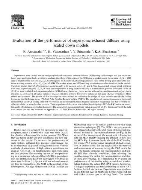 Pdf Supersonic Diffuser Dokumentips