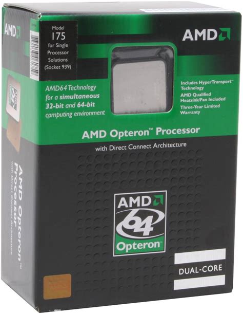 Amd Opteron 175 Opteron Denmark Dual Core 22 Ghz Socket 939 110w