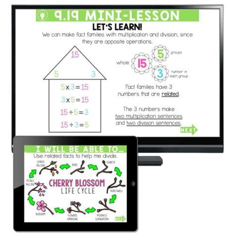 lucky to learn math lesson 9 19 division with related facts