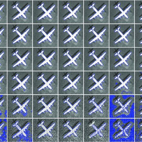 Segmentation Results For A Plane Image By Different Methods With And