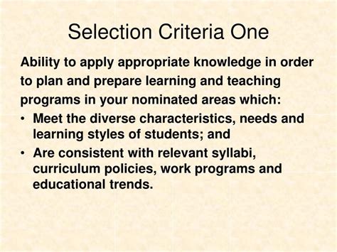 Ppt How To Write Selection Criteria Powerpoint Presentation Free