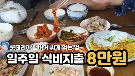 알뜰한가계부 154 절약하는 집밥 브이로그 롯데리아 햄버거 싸게 먹는법 Youtube