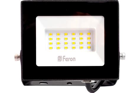 Светодиодный прожектор 2835 SMD 30W 6400K IP65 AC220V/50Hz, черный с ...