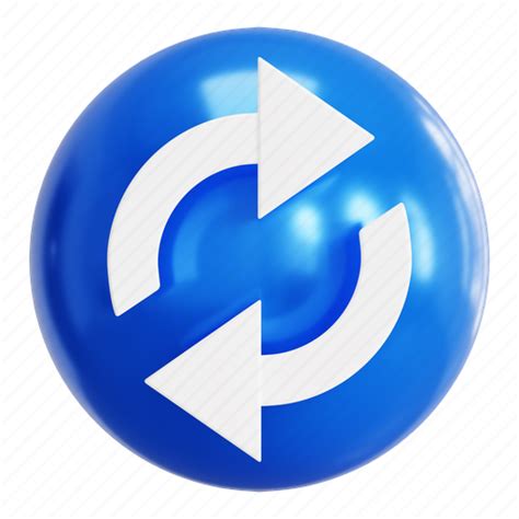 Refresh Update Arrows Repeat Reload Sync Loading 3d Illustration