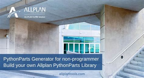 allto pythonparts generator create your own allplan library