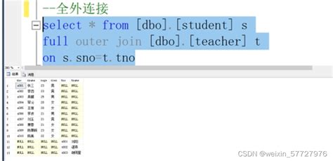Sql Server连接表2sqlserver 中常用的连接查询关键词 Csdn博客