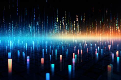 Premium Ai Image Abstract Digital Data Background