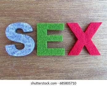 Sex Word Made Colorful Felt Fabric Stock Photo Shutterstock