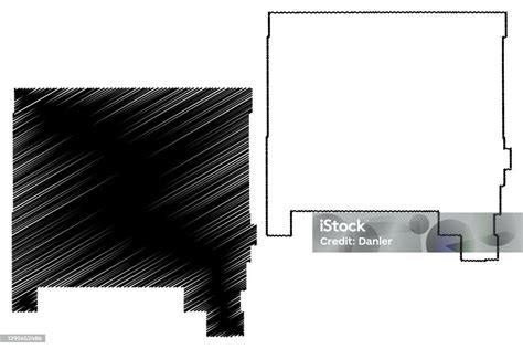 힐 카운티 몬태나 지도 벡터 일러스트레이션 낙서 스케치 힐지도 0명에 대한 스톡 벡터 아트 및 기타 이미지 Istock