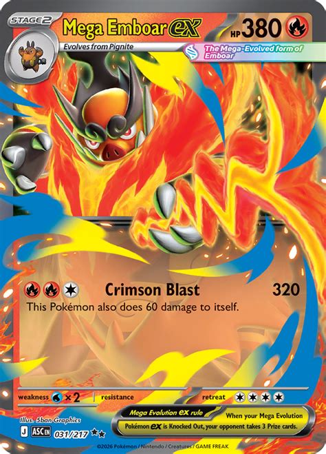 Mega Emboar Ex 031217 Ascended Heroes Pokemonkaartnl