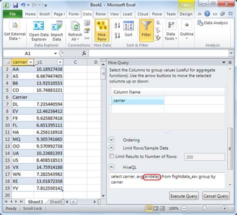 oakleaf systems using excel 2010 and the hive odbc driver to visualize