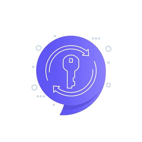 Alterar ícone De Linha Chave Para Web Vetor Premium