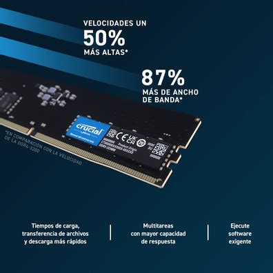 Memoria Ram Crucial Ddr5 32 Gb 4800 Mhz