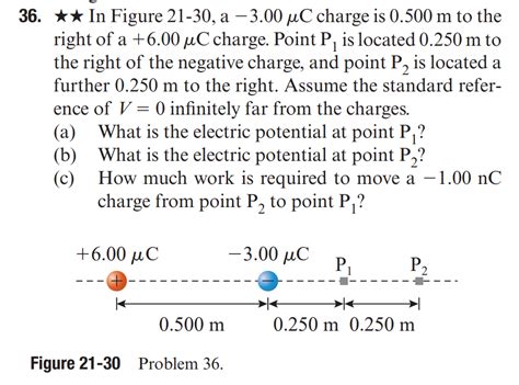 solved ﻿in figure 21 30 a 3 00μc ﻿charge is 0 500m