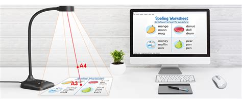 Pakotoo Document Camera And Usb Visualizer 5mp For A3 Size Led Light Ios Dual Microphone Pakotoo Document Camera And Usb Visualizer 5mp For A3 Size Led Light Ios Dual Microphone