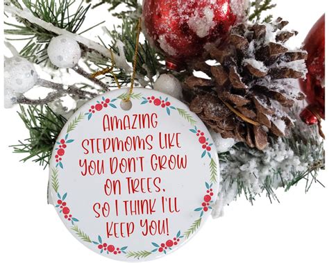 Funny Stepmom Ornament Stepmom Christmas Gifts Gifts From Etsy Uk