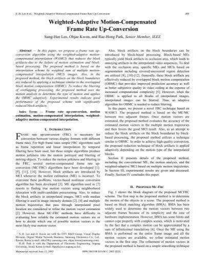 Weighted Adaptive Motion Compensated Frame Rate Up Conversion