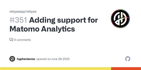 Adding Support For Matomo Analytics · Issue 351 · Retypeappretype