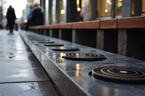 Premium Photo Advanced Wireless Charging Infrastructure In Public Places Ai Generated