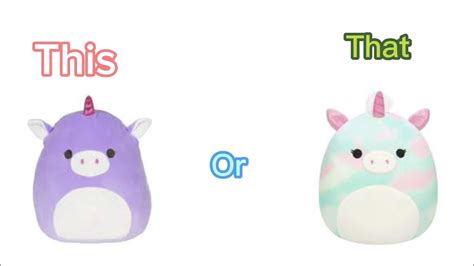This Or That Squishmallow Edition Youtube