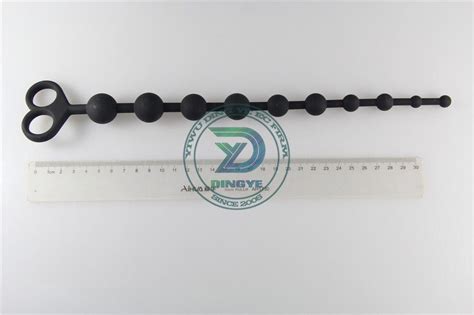 W1031 Anal Beads Silicone Anal Sex Toys Butt Plug Large Size Black Anal Ball Anal Toys For Men