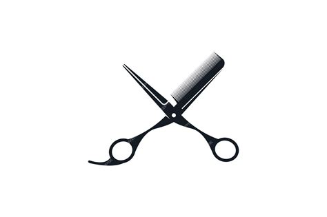 premium vector hair cut element design with beauty salon