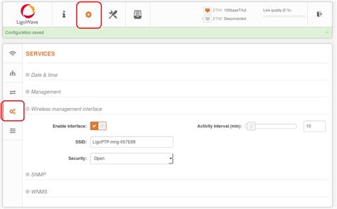 Ligoptp Rapidfire How To Configure The Wireless Management Interface Ligowave Knowledge Base