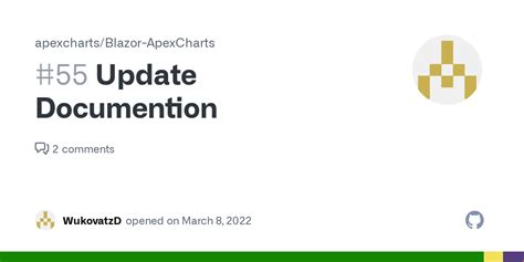 Update Documention Issue Apexcharts Blazor ApexCharts GitHub