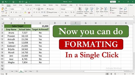 Excel Macros To Format Data How To Create Macros In Excel Youtube