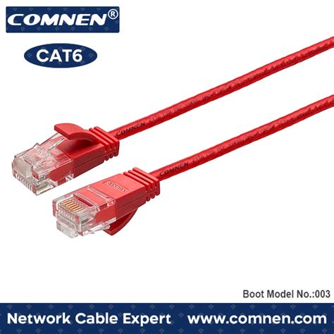 Flexible Slim Cat6 Patch Cord Rj45 Utp Molded Cable 1mt 3mt
