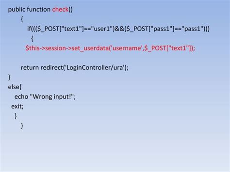 24 Codeigniter Simple Login With Sessions Pptx Computing