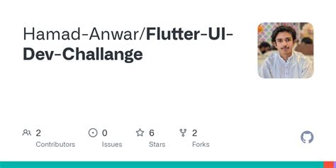 GitHub Hamad Anwar Flutter UI Dev Challange