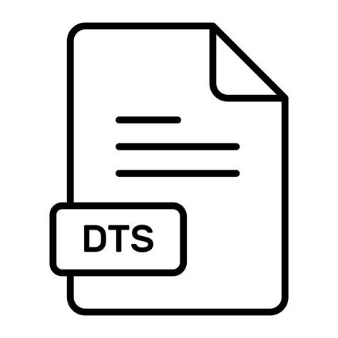 An Amazing Vector Icon Of Dts File Editable Design 19942239 Vector Art