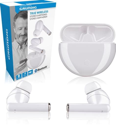Grundig Oordopjes Draadloos Bluetooth Met Microfoon Wit Bol