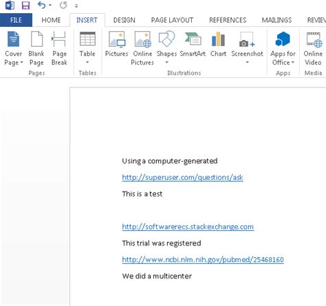 Url How Can I Add Several Clickable Links At Once In Microsoft Word