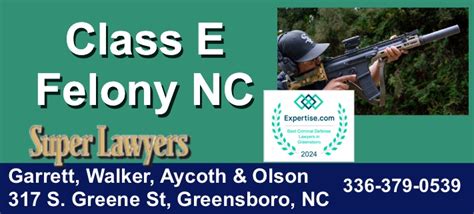 Class E Felony Nc What You Need To Know