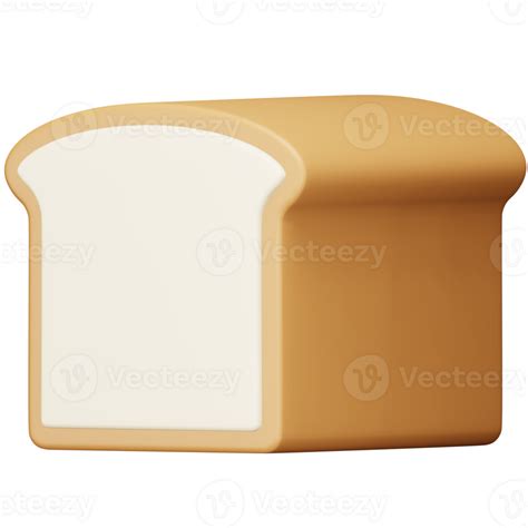 Bread 3d Rendering Isometric Icon 27856479 Png