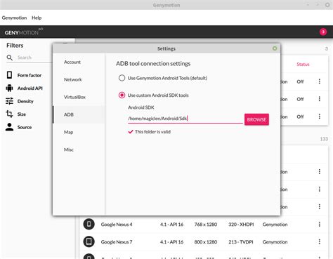 解決Android的ADB無法連結到Genymotion模擬器的問題 MagicLen