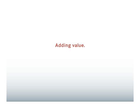 Adding Value