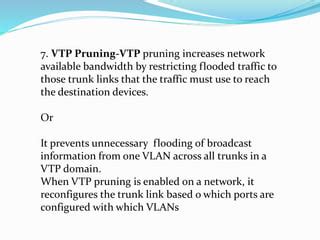 VLAN Trunking Protocol VTP PPTX