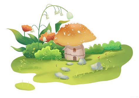 植物小场景临摹风格插画设计作品 设计人才灵活用工 设计dna