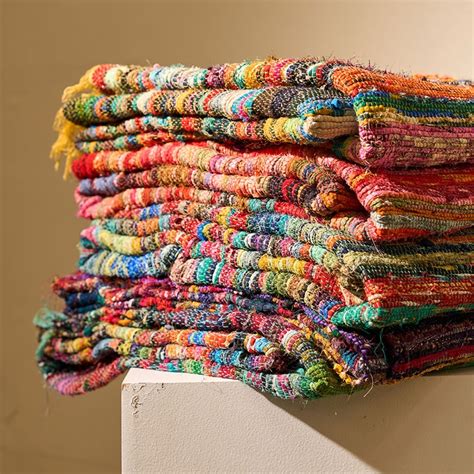 빈티지 에스닉 패턴 핸드메이드 친디 면 러그 현관 거실 매트 발매트05 그린 104cm X 170cm 감도 깊은 취향 셀렉트샵 29cm