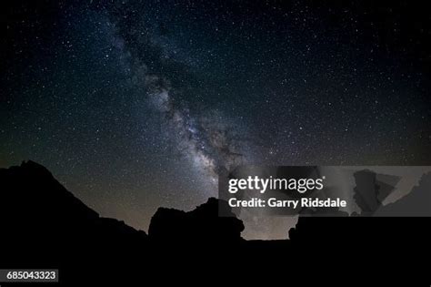 The Milky Way Arches High In The Night Sky Above Roques De Garcia In